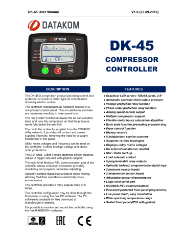 Datakom DK-45 User Manual | Manualzz