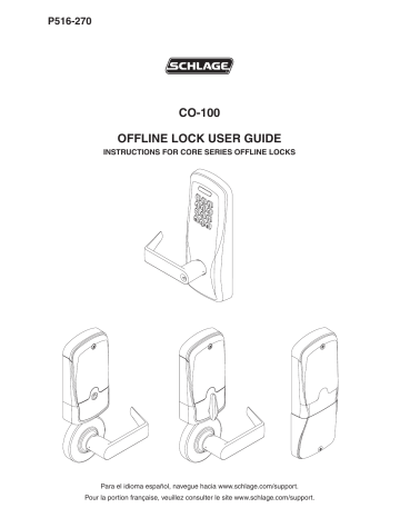 Schlage CO-100 User Manual | Manualzz