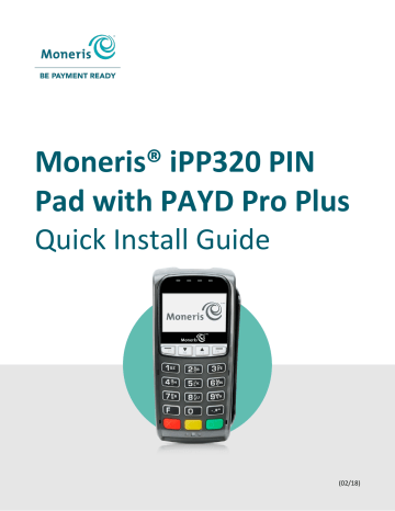 Moneris iPP320 PINpad Quick Install Manual | Manualzz