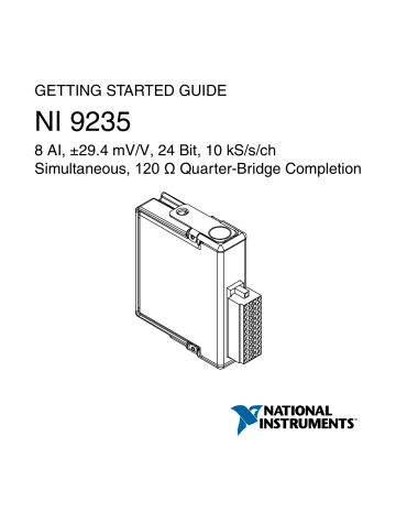 National Instruments 9235 Getting Started Manual | Manualzz