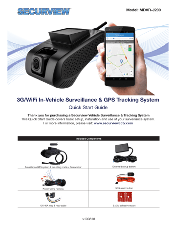 secureView MDVR-J200 Quick Start Manual | Manualzz