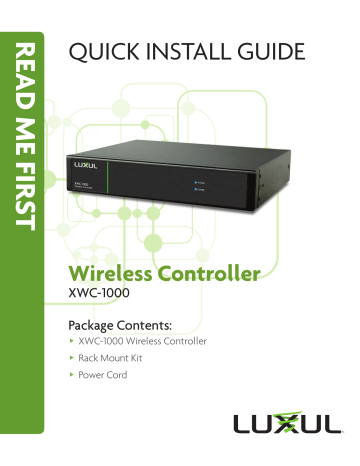 Luxul XWC-1000 Quick Install Manual | Manualzz
