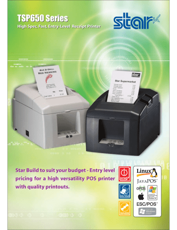 Star TSP600 Specifications | Manualzz