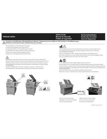 Kyocera TASKalfa 2551ci, TASKalfa 4820w Safety Manual | Manualzz