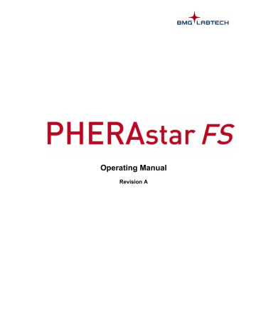 BMG Labtech PHERAstar FS Operating Manual | Manualzz