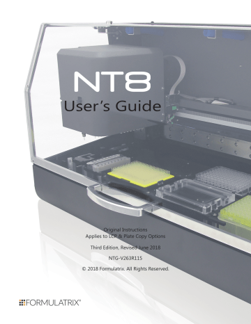 Formulatrix NT8 User Manual | Manualzz