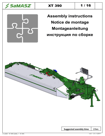 SaMASZ XT Disc mower Assembly Instructions | Manualzz
