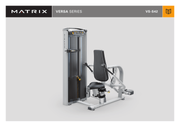 Matrix VS-S42 Versa Triceps Press Owner's Guide | Manualzz