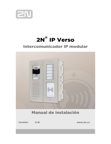 2N IP Verso Manual de usuario | Manualzz