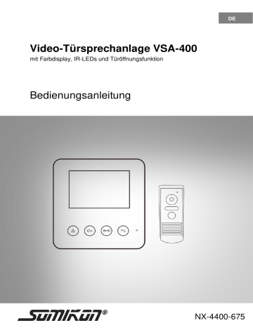 Somikon NX-4400 Türsprech-Anlage Bedienungsanleitung | Manualzz