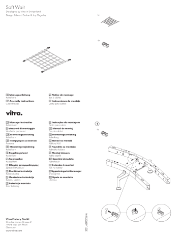 VITRA Soft Wait Manuel utilisateur | Manualzz