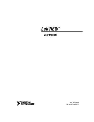 Ni LabVIEW User Manual | Manualzz
