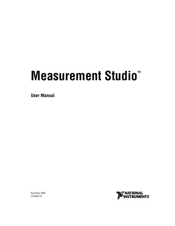 Chapter 5Getting Started with Measurement Studio. NI Measurement Studio ...