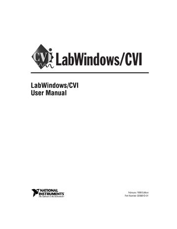 Ni LabWindows/CVI User Manual | Manualzz