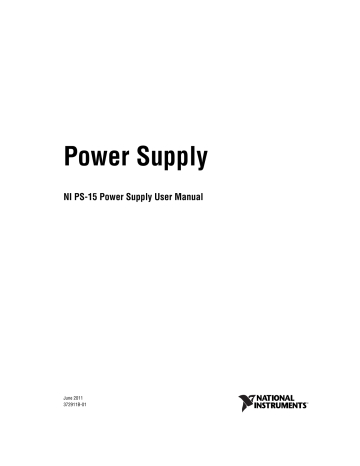 Ni PS-15 Power Supply User Manual | Manualzz