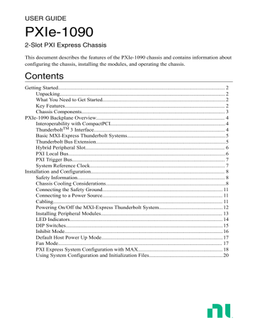 Ni PXIe-1090 User Manual | Manualzz