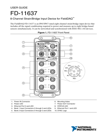 Ni FD-11637 User Manual | Manualzz
