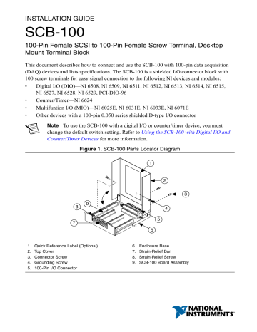 Ni SCB-100 User Manual | Manualzz