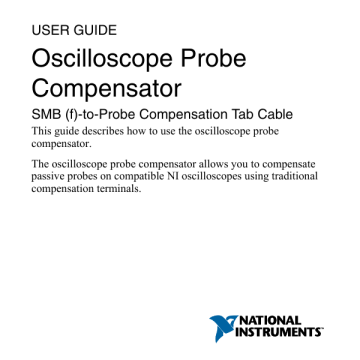 Ni Oscilloscope Probe Compensator User Manual | Manualzz