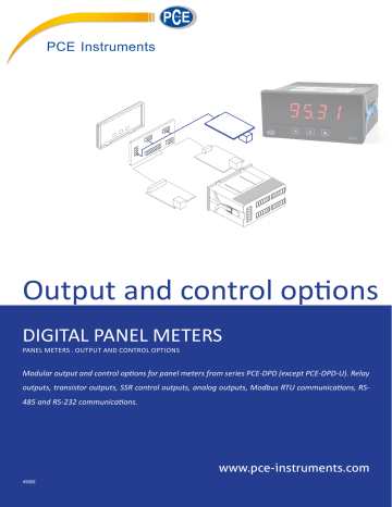 PCE PCE-DPD-F1 Force and Weight Indicator Owner's Manual | Manualzz