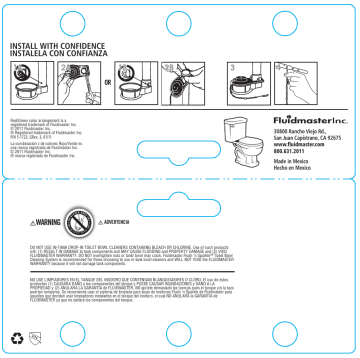 Fluidmaster 504 Flapper Guía de instalación | Manualzz