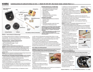 Kaba Auditcon 2 Model 52/T52 Installation manual | Manualzz