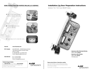 Kaba ILCO Solitaire 710-II Instructions | Manualzz