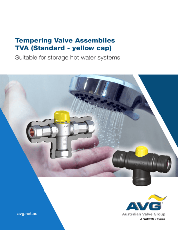 AVG TVA Tempering Valve Assemblies Specification | Manualzz