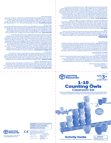 Learning Resources 1-10 Counting Owls Classroom Set Guide | Manualzz