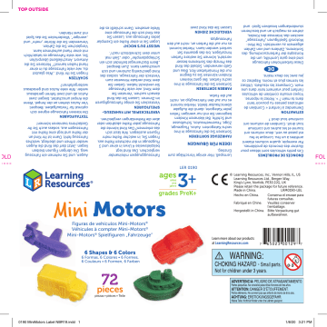 Learning Resources Mini Motors® Counters (Set of 72) Guide | Manualzz