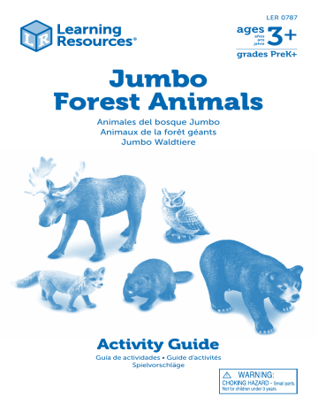Learning Resources Jumbo Forest Animals Guide | Manualzz