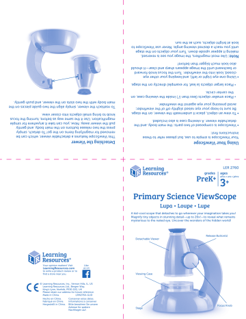 Learning Resources Primary Science® ViewScope Guide | Manualzz