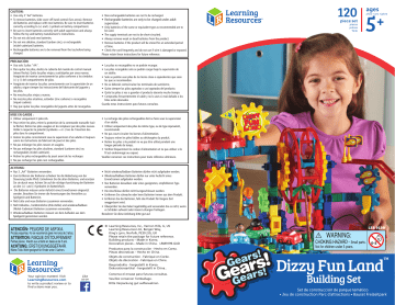 Learning Resources Gears! Gears! Gears!® Dizzy Fun Land™ Motorized ...