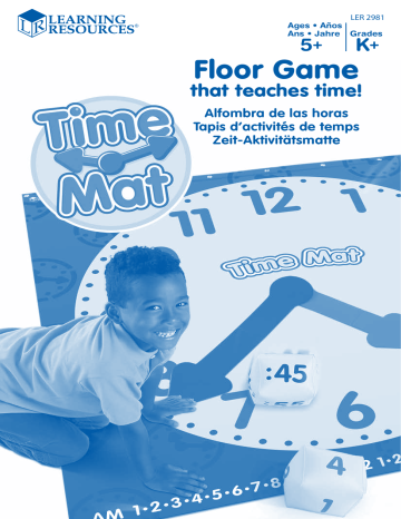 Learning Resources Time Activity Mat User guide | Manualzz