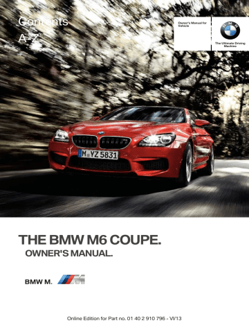 BMW M6 2014 Owner's Manual | Manualzz