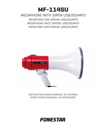 Fonestar MF-114SU Megaphone Owner's Manual | Manualzz