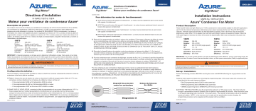 MARS 10874 Azure® Digi-Motor® 1/3 hp 1075 RPM 208/230V Single Phase ECM ...