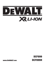DeWalt DCF899NT - instruction manual