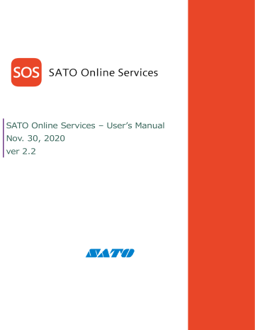 Sato SOS User Manual | Manualzz