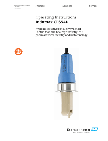 Endres+Hauser Indumax CLS54D Operating Instruction | Manualzz