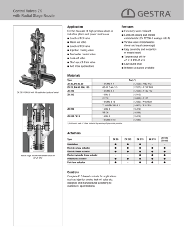 GESTRA Type ZK Owner's manual | Manualzz