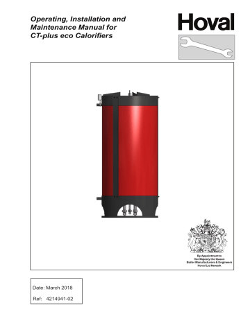 Hoval CT-plus Calorifier Manual | Manualzz