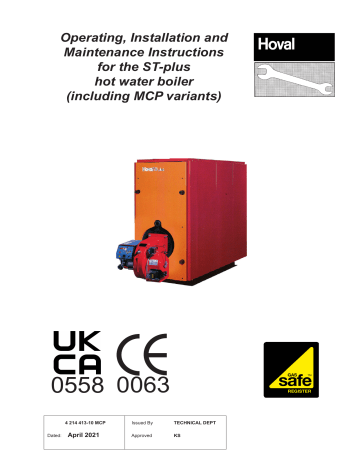 Hoval ST-plus 450-3000 MCP TTE Instructions | Manualzz