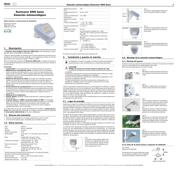Elsner Suntracer KNX basic Manual de usuario | Manualzz
