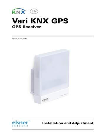 Elsner Vari KNX GPS Manual | Manualzz