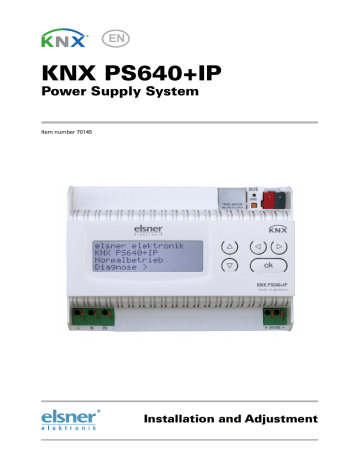 Elsner KNX PS640+IP Manual | Manualzz