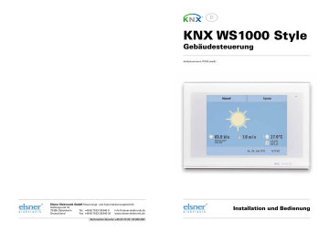 Elsner KNX WS1000 Style Benutzerhandbuch | Manualzz