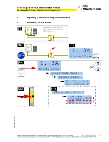 Bihl+Wiedemann BWU2045 ASi Safety Output Module Manual | Manualzz