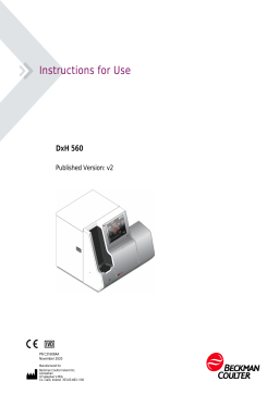 Beckman Coulter DxH 560 - Owner's manual